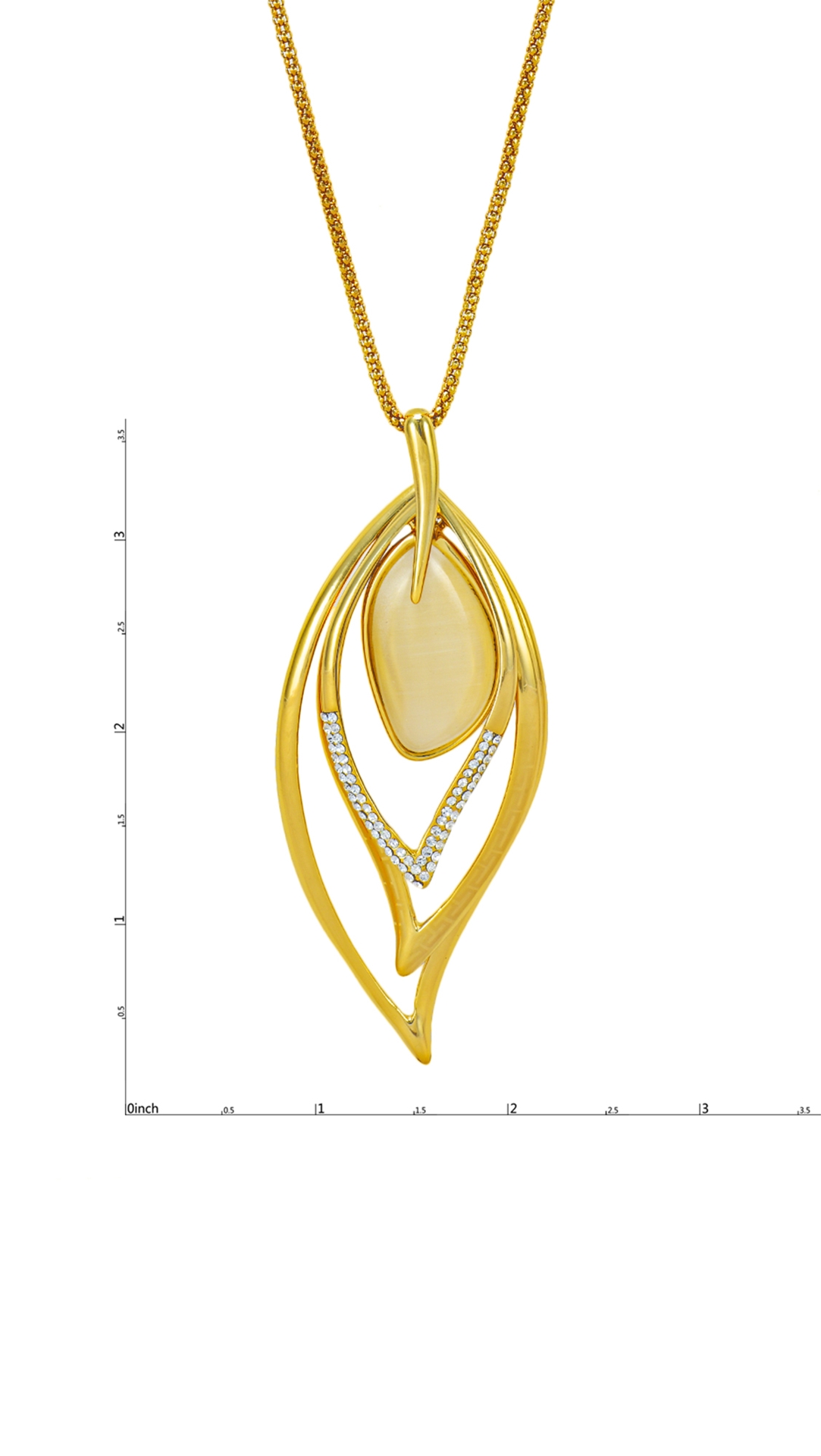 Delicate Gold Plated Classic Long Chain>20 Inches