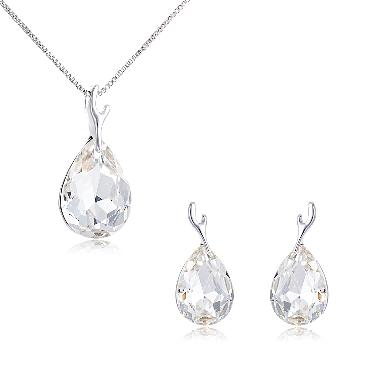 Best Small White Necklace and Earring Set