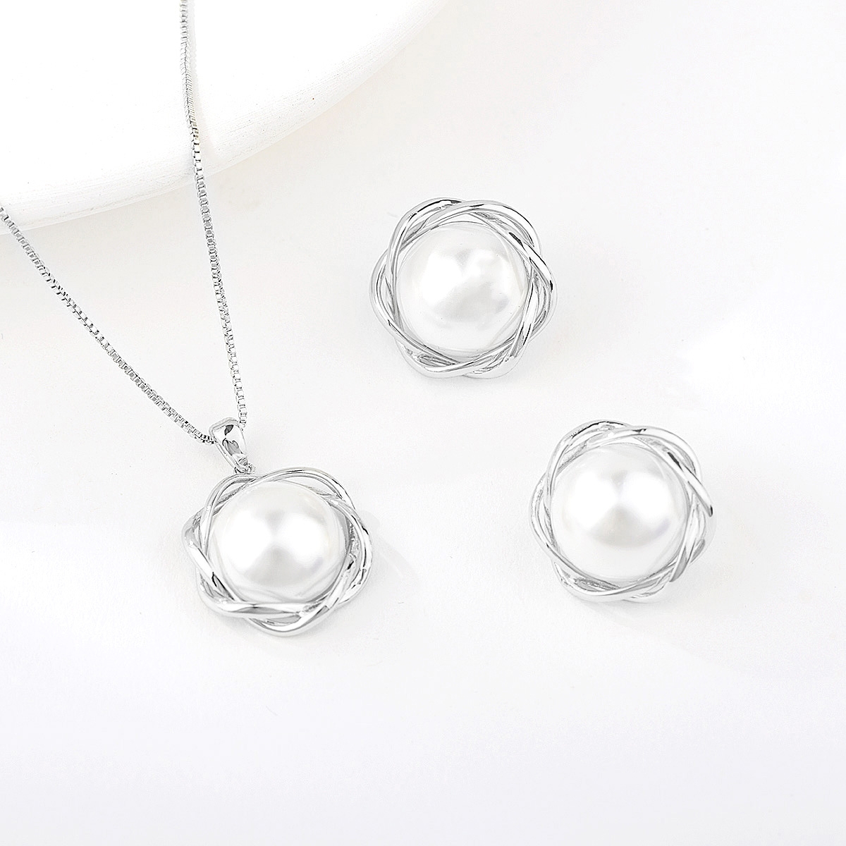 Classic Small 2 Piece Jewelry Set with Worldwide Shipping