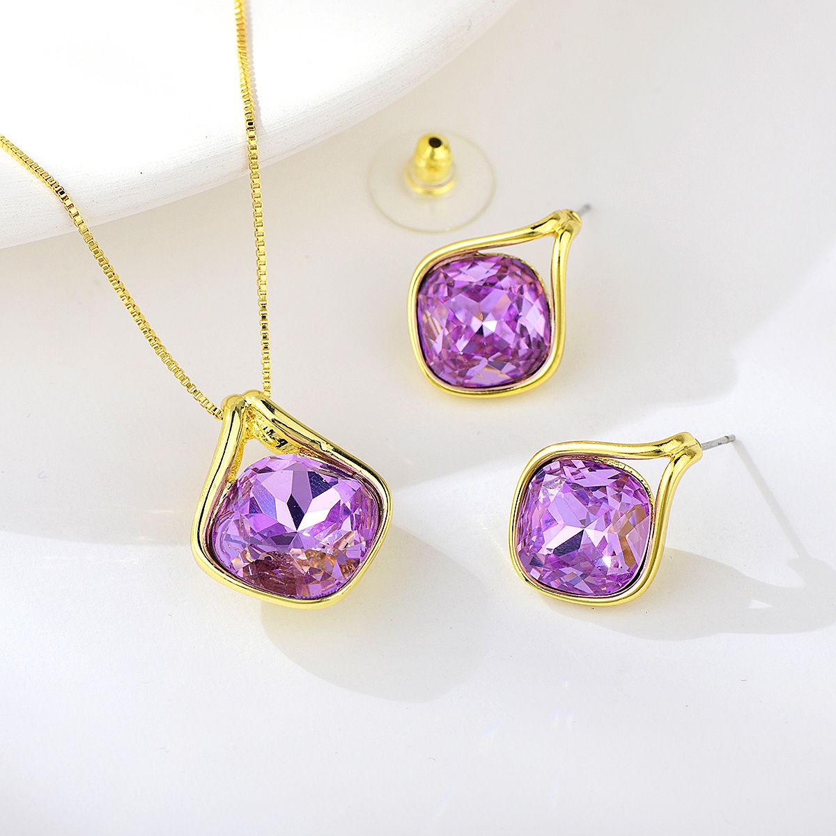 Zinc Alloy Blue 2 Piece Jewelry Set with Unbeatable Quality